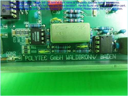 Polytec CLV-M100, Input Module as photo, sn:041A, DHLtoUS. | eBay