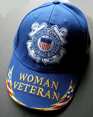 WOMAN COAST GUARD USCG COASTIE VETERAN EMBROIDERED BASEBALL CAP HAT | eBay