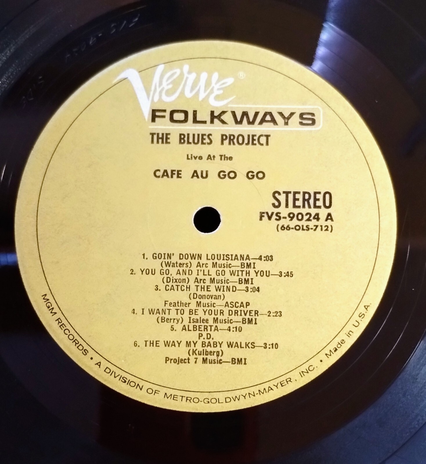 LP - The Blues Project - Live at the Cafe Au Go Go - 1st press - 1966 ...