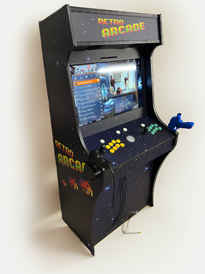 Arcade Mame Personalizado 4 Player Pedestal Arcade Machine, LED