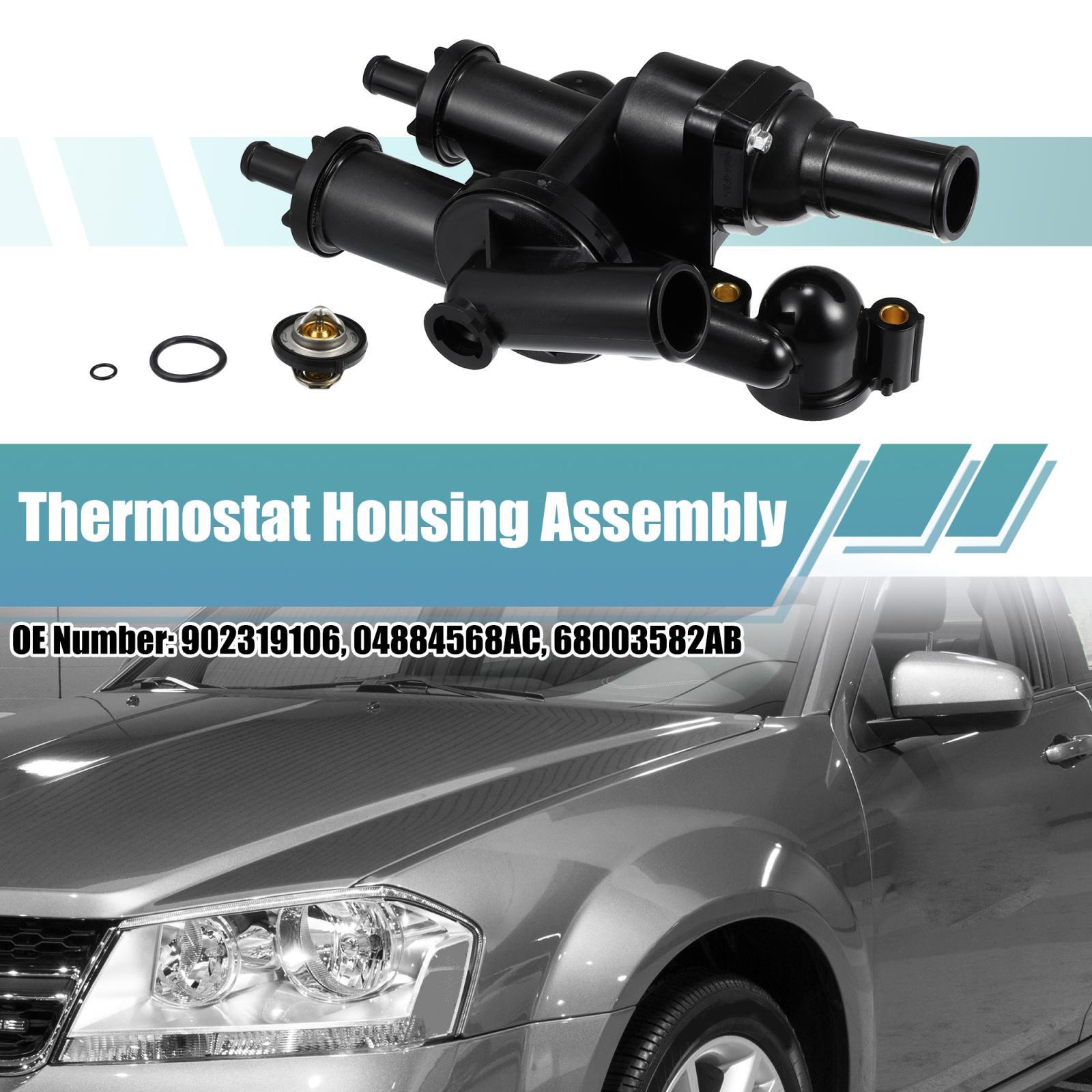 68003582AB Engine Coolant Thermostat Housing Assembly for Dodge 3500 07 ...