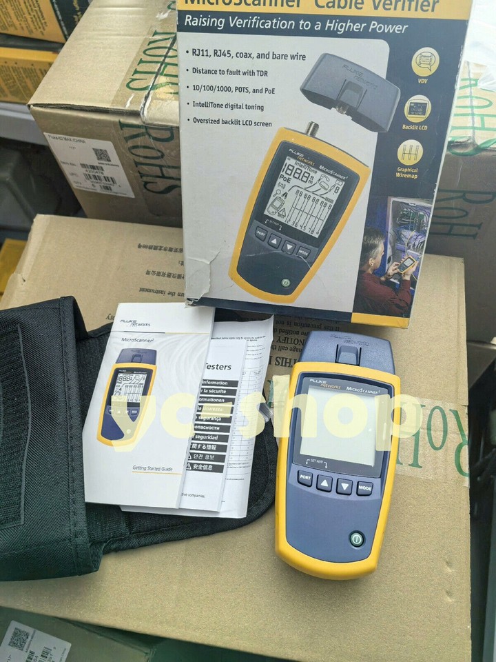 Fluke MS2-100 Networks MicroScanner Cable Verifier Tester #L | eBay