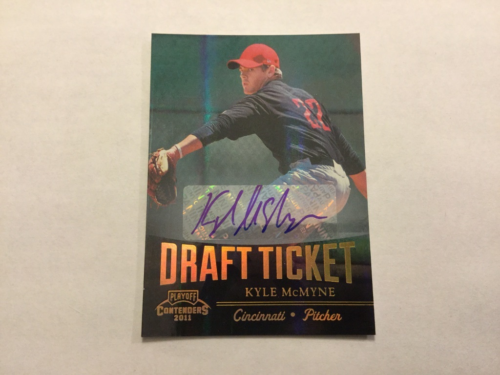 2011 Playoff Contenders Draft Ticket Autograph Kyle McMyne Cincinnati ...