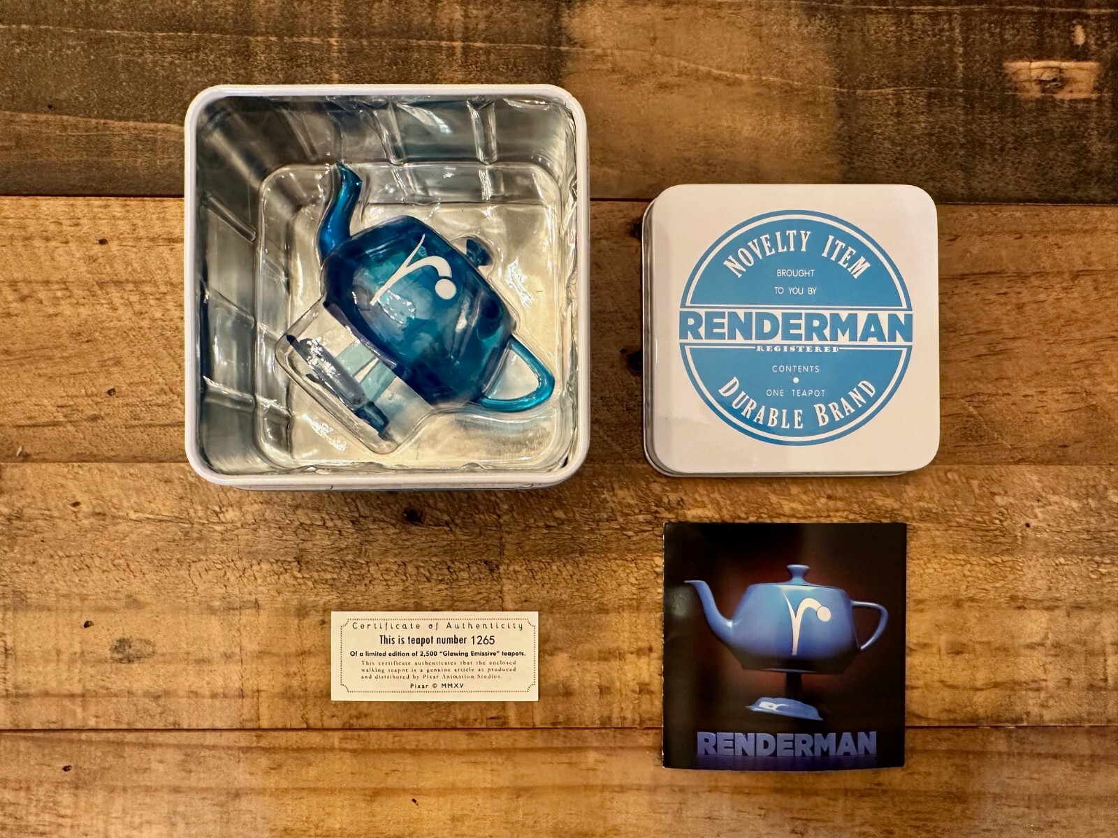 Pixar Renderman Walking Teapot "Glowing Emissive" #1265 of 2,500 | eBay