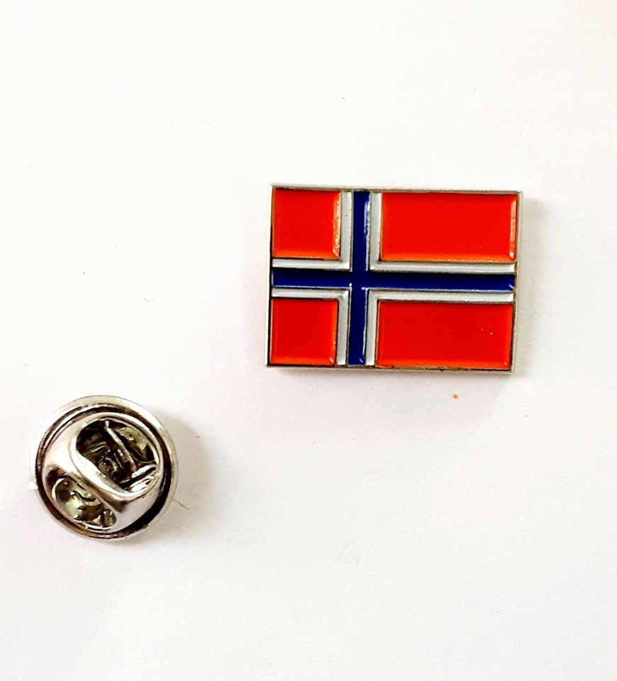 Norway Norwegian Flag Metal & Enamelled Novelty Lapel Pin Badge 9-39 | eBay