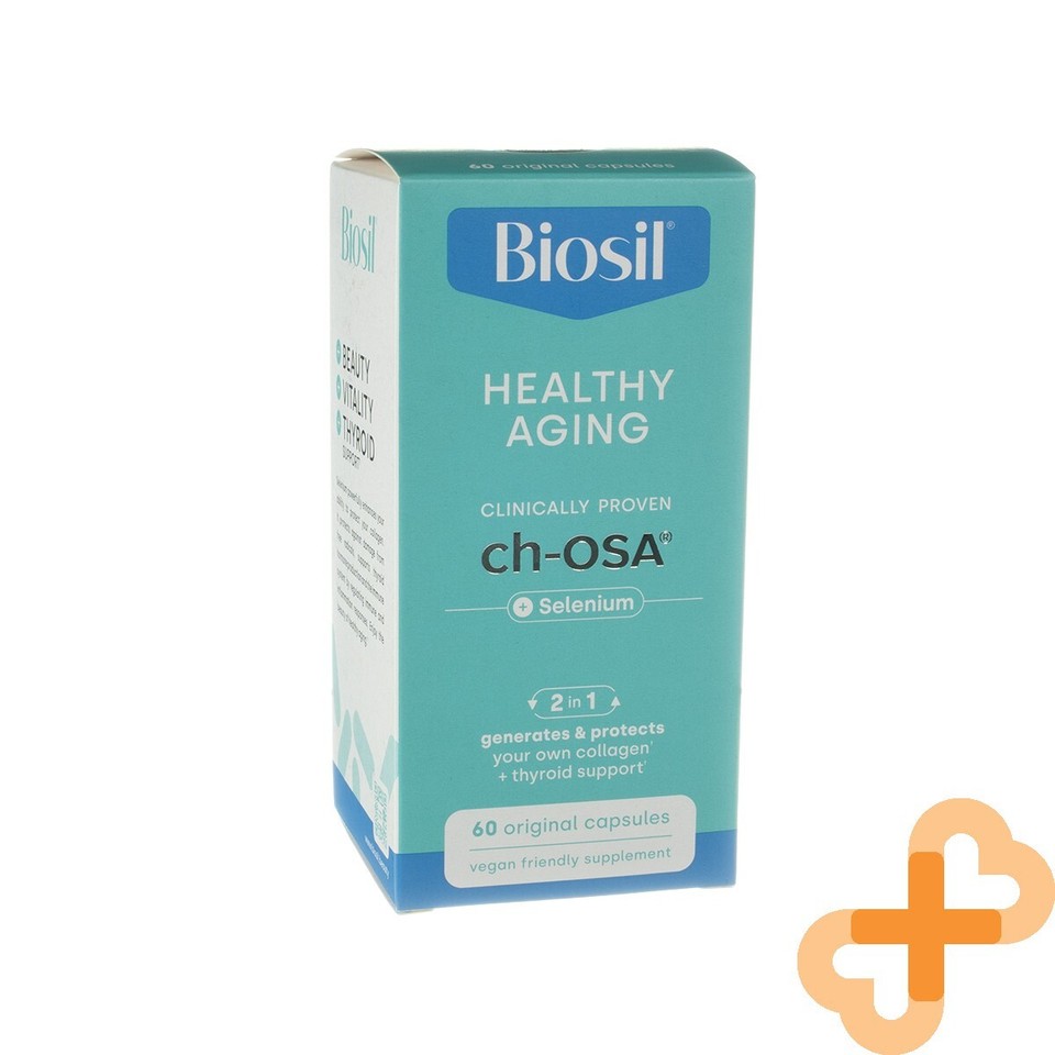 BIOSIL HEALTHY AGING + SELENIUM 60 Capsules Protects Collagen Thyroid ...
