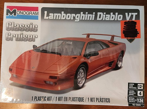 Monogram Lamborghini Diablo VT No.85-0889 1/24 Scale Sealed Box MIB | eBay