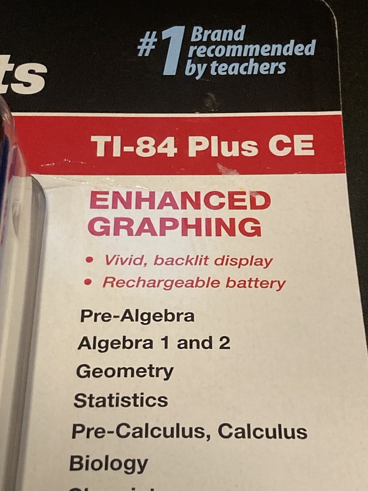 Texas Instruments 84 Plus CE Calculator - Blue New & Sealed | eBay