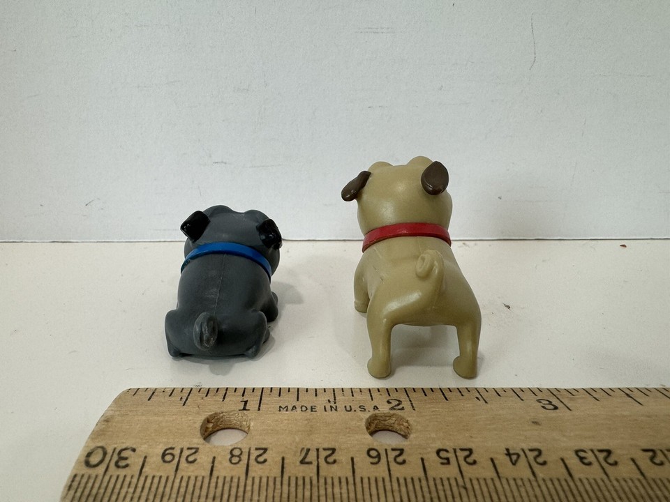 Lot of 2 Disney Puppy Dog Pals Pug Small PVC Figures 1.5" Rolly & 1 ...