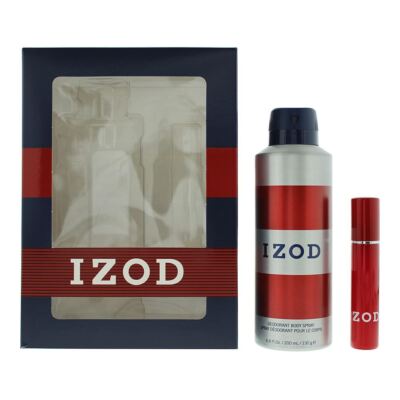 Izod Red 2 Piece Gift Set: Eau de Toilette 15ml - Body Spray 200ml For ...