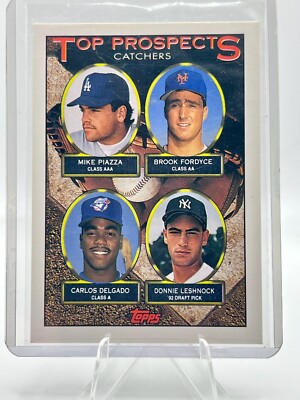 1993 TOPPS PIAZZA DELGADO #701 TOP PROSPECTS CATCHERS ROOKIE RC RAW/NEW ...