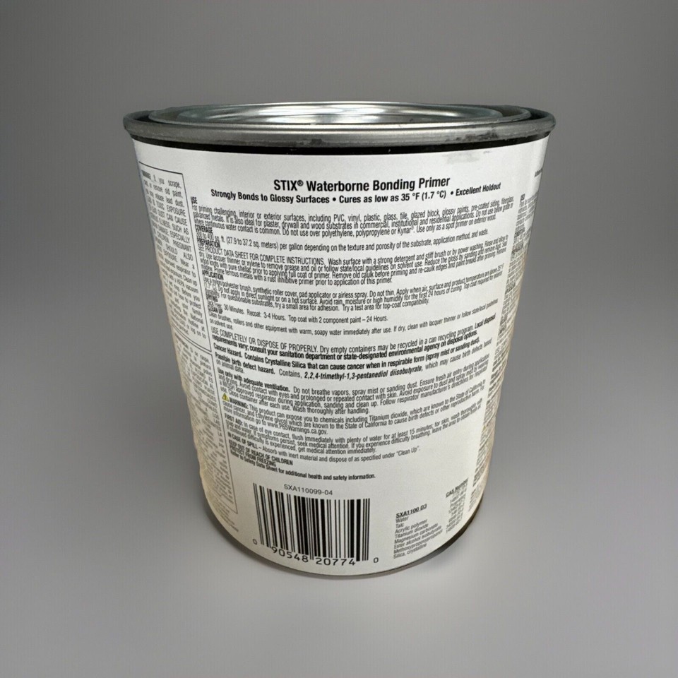INSL-X SXA110099-04 Stix Acrylic Waterborne Bonding Primer 1 Quart ...