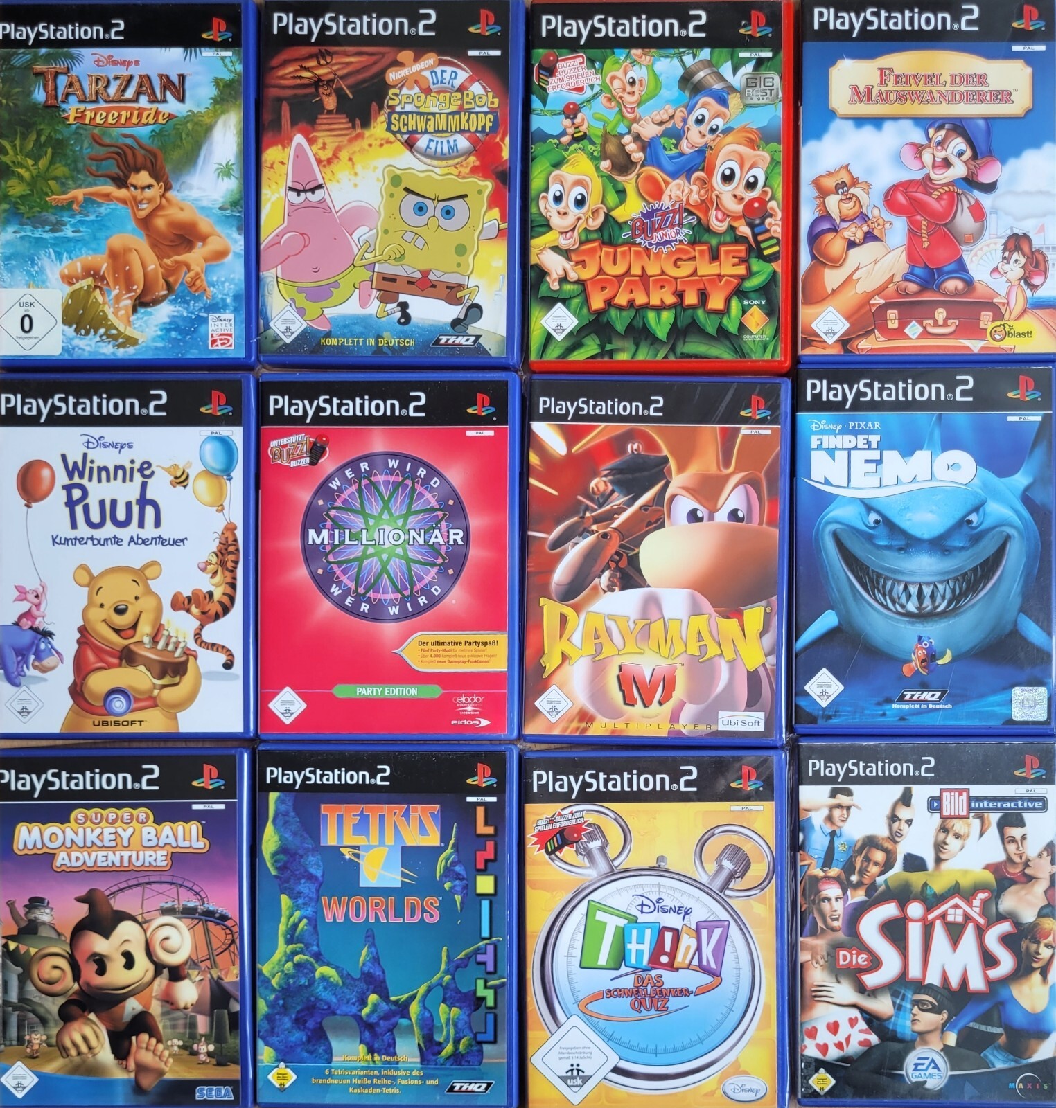 PS2 Games Auswahl Usk 0+ Kinderspiele Top Titel alle Kategorien ...