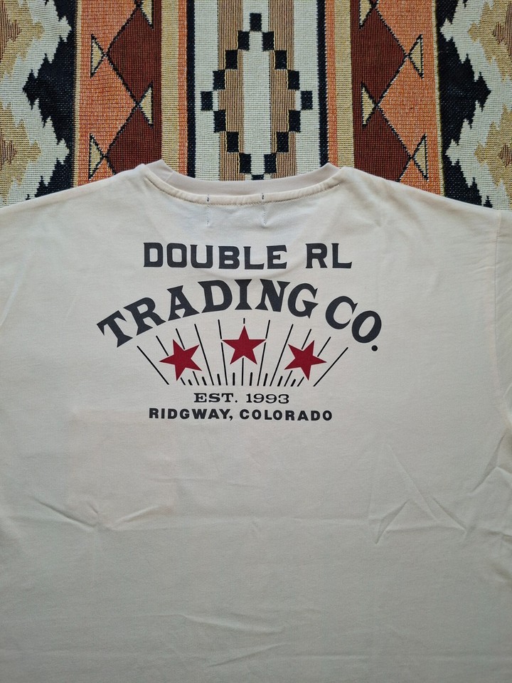 Double RL RRL Ralph Lauren Rodeo Cowboy Pocket Printed Graphic T-shirt ...