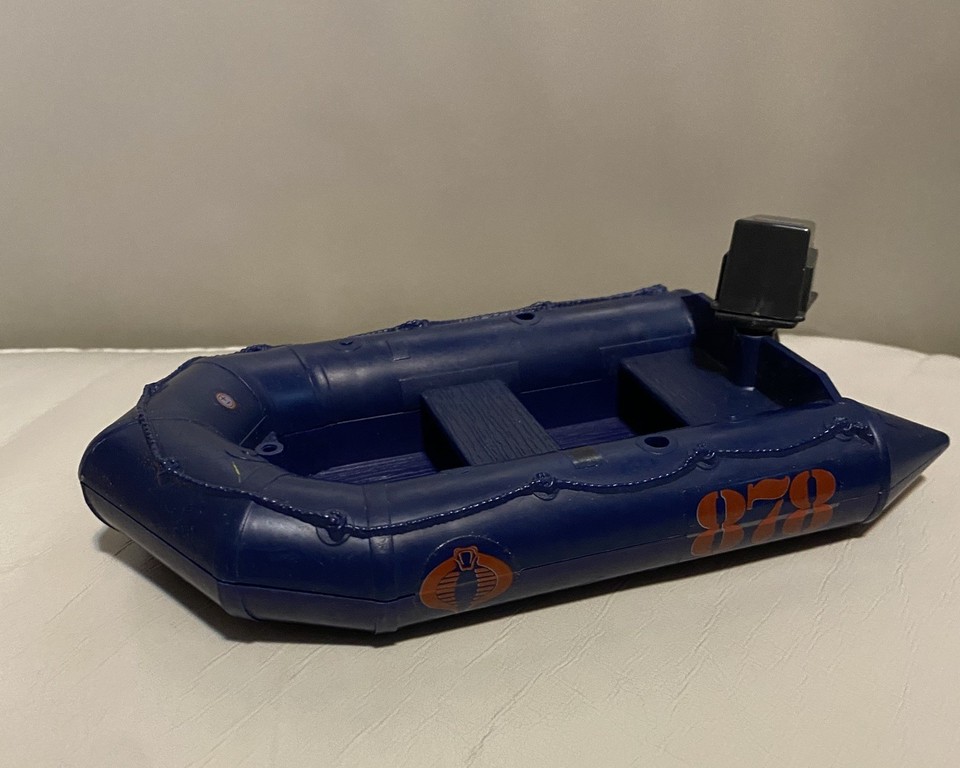 Vintage GI Joe Cobra NIGHT LANDING Raft Craft 1985 Vehicle Partially ...