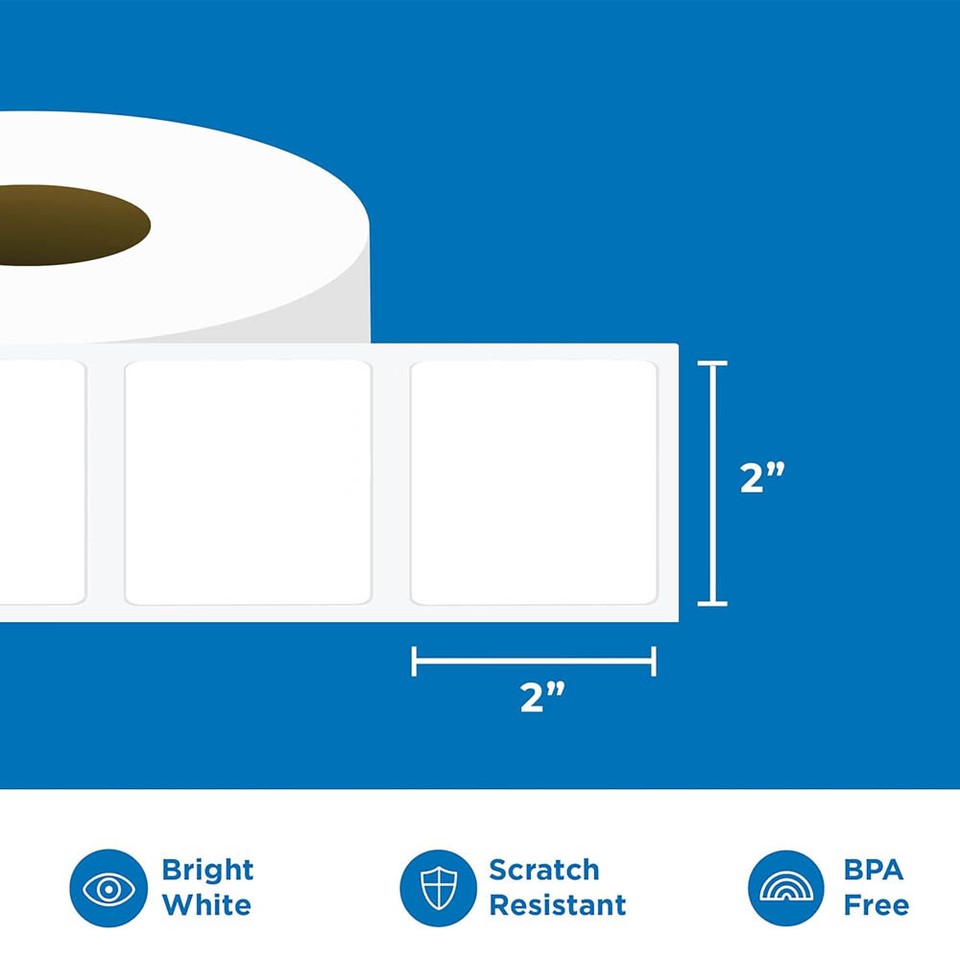 2x1 2x2 4x3 4x2 Thermal Shipping Labels UPC Barcode Sticker For Zebra ...