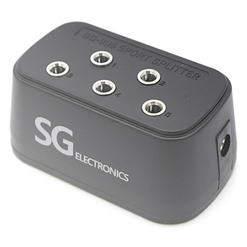 3.5mm Stereo Audio 5 PORT splitter Simultaneous output distributor AUX ...