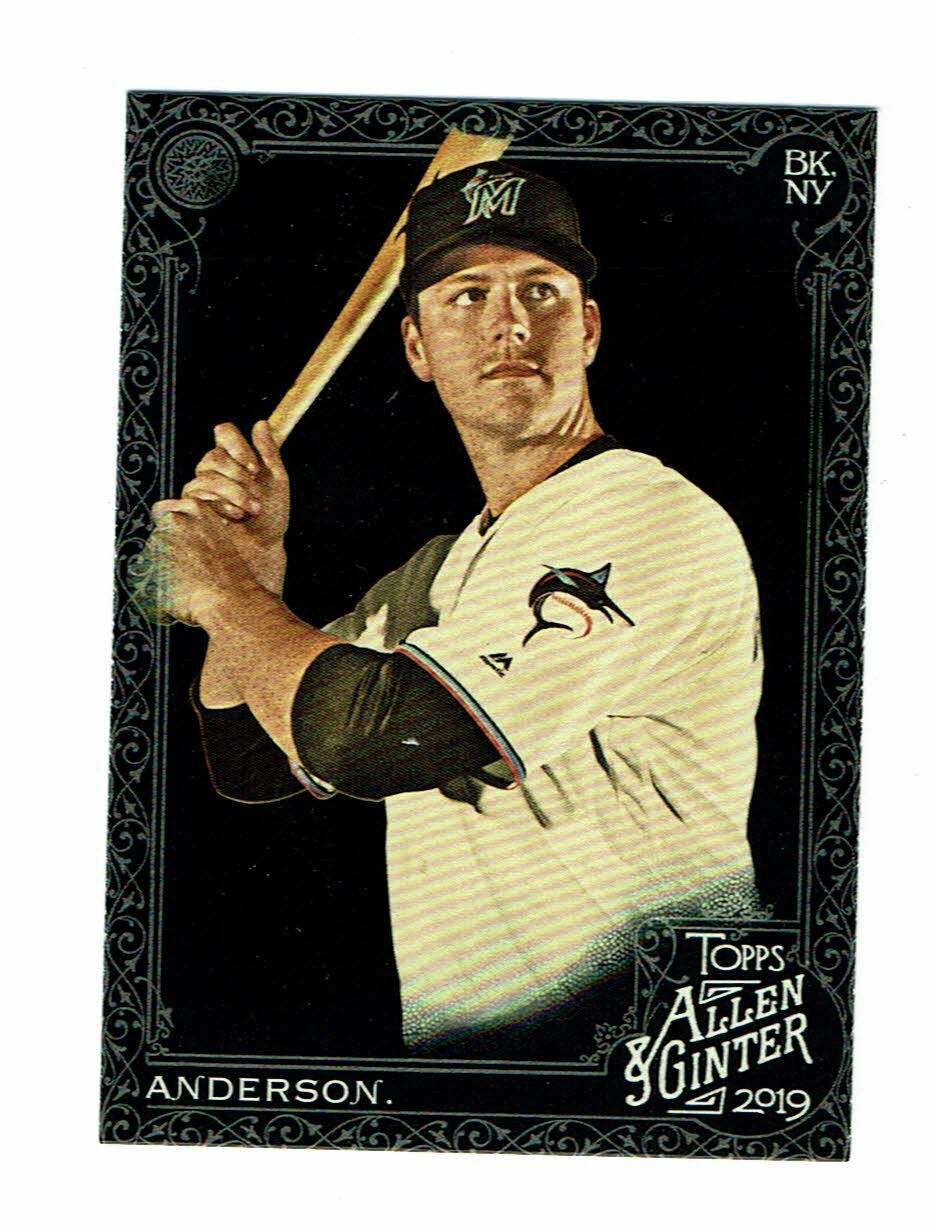2019 Topps Allen & Ginter X Brian Anderson #242 Miami Marlins | eBay