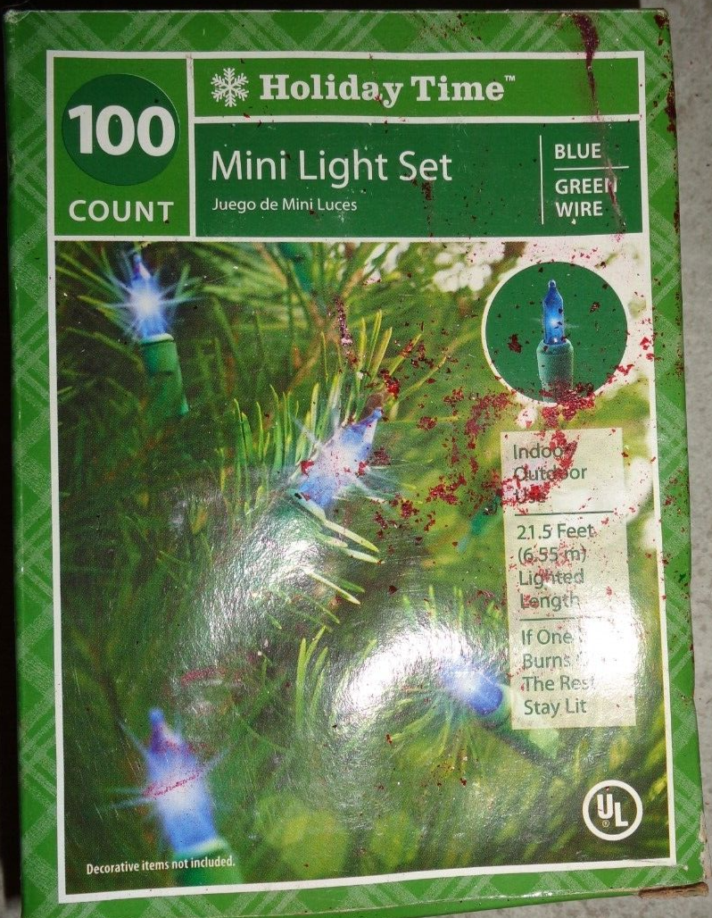 100 Ct Holiday Time Mini Blue Lights 21.5" # | eBay