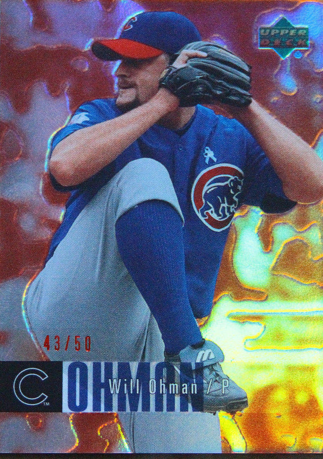 LIMITED EDITION 43/50 WILL OHMAN CHICAGO CUBS UPPER DECK BASEBALL CARD ...