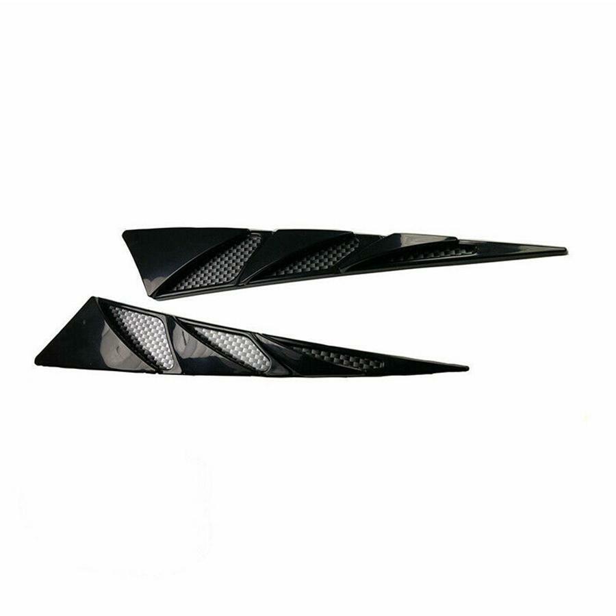 1 Pair Car Air Flow Side Fender Covers Vent Hood Stickers Decoration ...