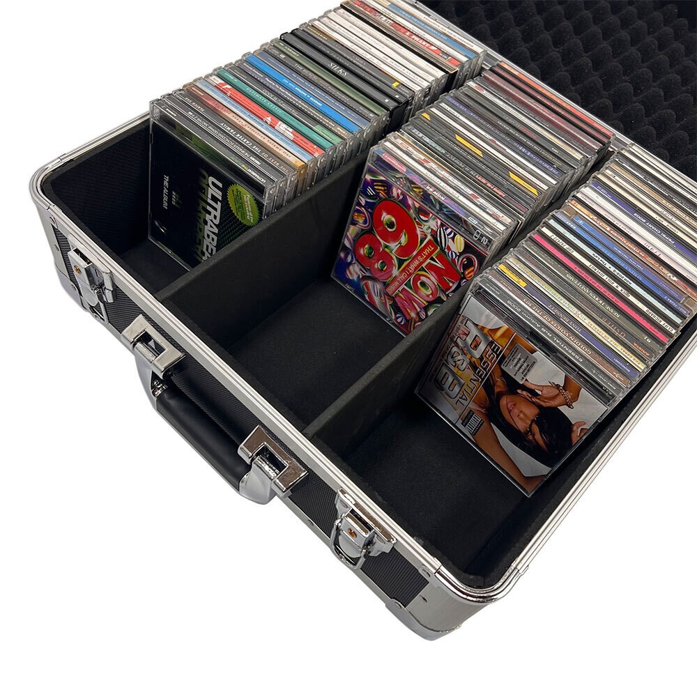 Gorilla CD Carry Storage Case CD96 Aluminium Holds 96 CD's Compact ...