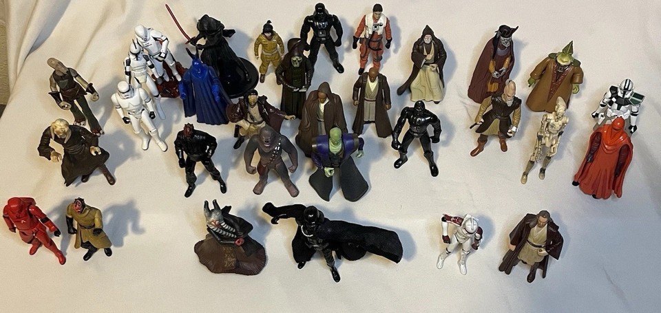 Star Wars Vintage Toys Lot of 31 Figures 3-4 Inch Tall Action Figures ...