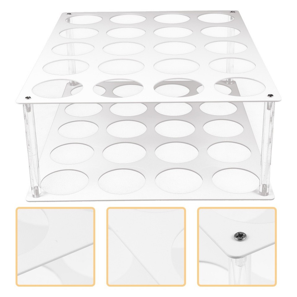Turntable Stand Roll Paper Acrylic Storage Rack Bathroom Magazine ...