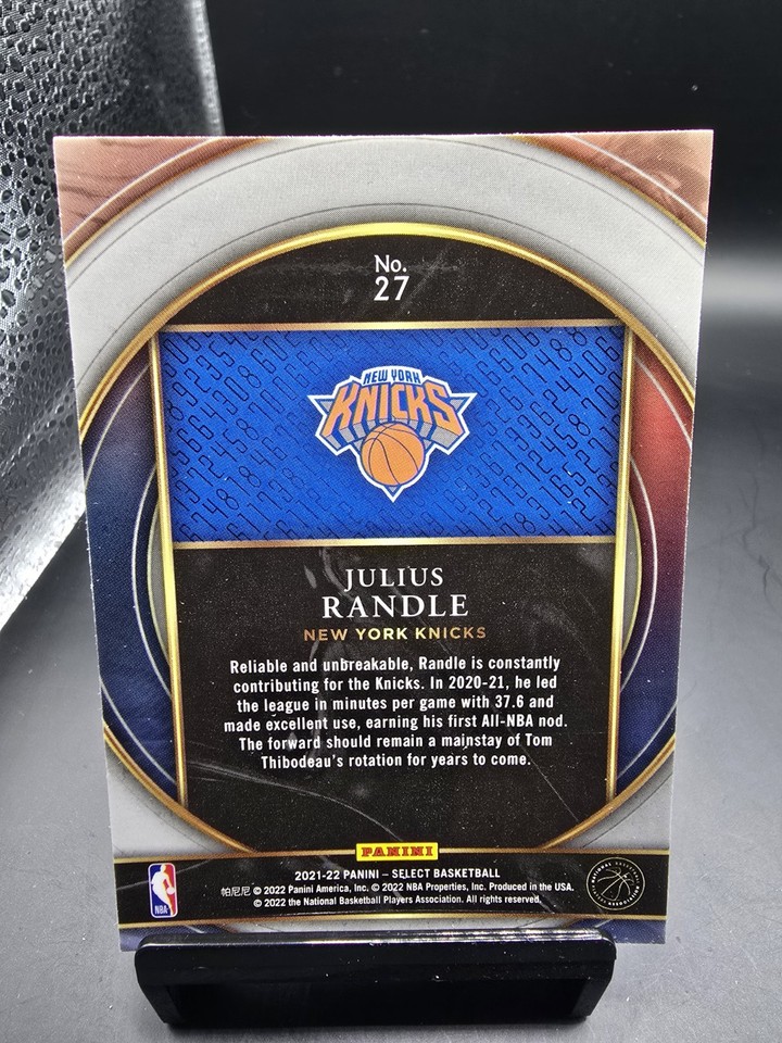 2021-22 Panini Select Julius Randle Numbers #27 - New York Knicks | eBay