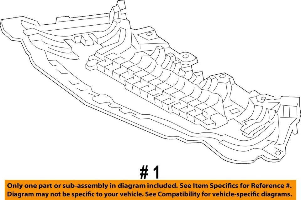 MERCEDES OEM 16-18 C350e Splash Shield-FR Under Radiator/Engine Cover ...