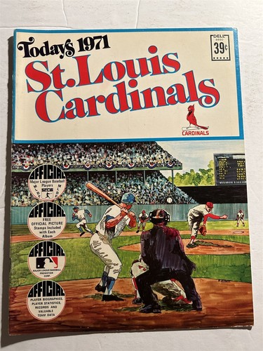 1971 ST LOUIS CARDINALS Complete TEAM Set of 24 Cards Stamp ALBUM ...