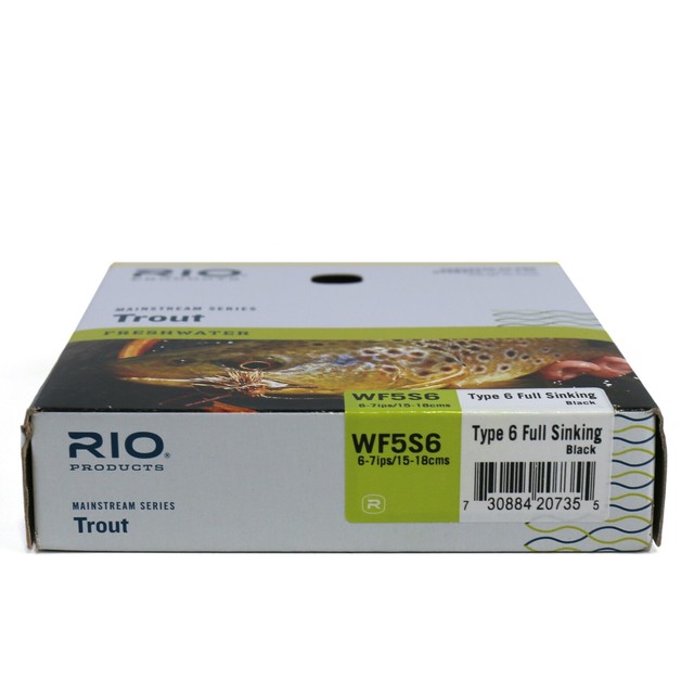 Rio Mainstream Type 6 Full Sink Fly Line Wf5s6 Chironimids Streamers ...
