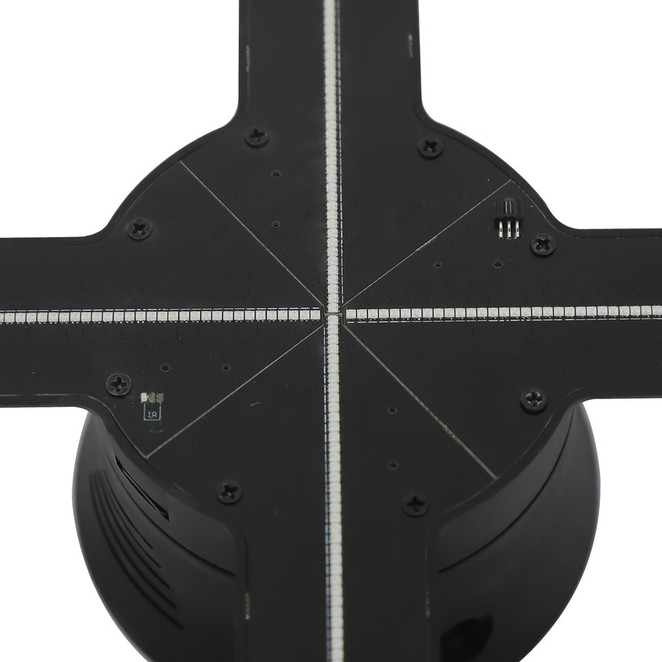 3D HD Hologram Fan Projector 20in LED Sign Holographic Player Support ...