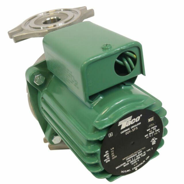 NEW Taco 009-SF5 120v Stainless Steel Flanged Cartridge Circulator With ...