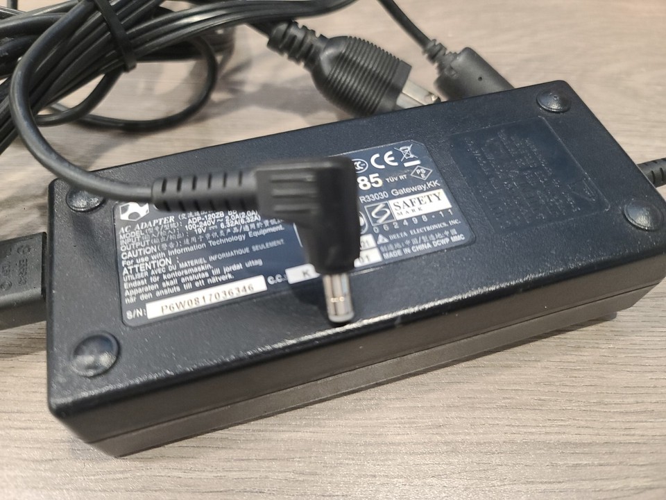 Gateway OEM Delta Laptop Charger 19V 6.32A 120W AC Adapter ADP-120ZB BB ...