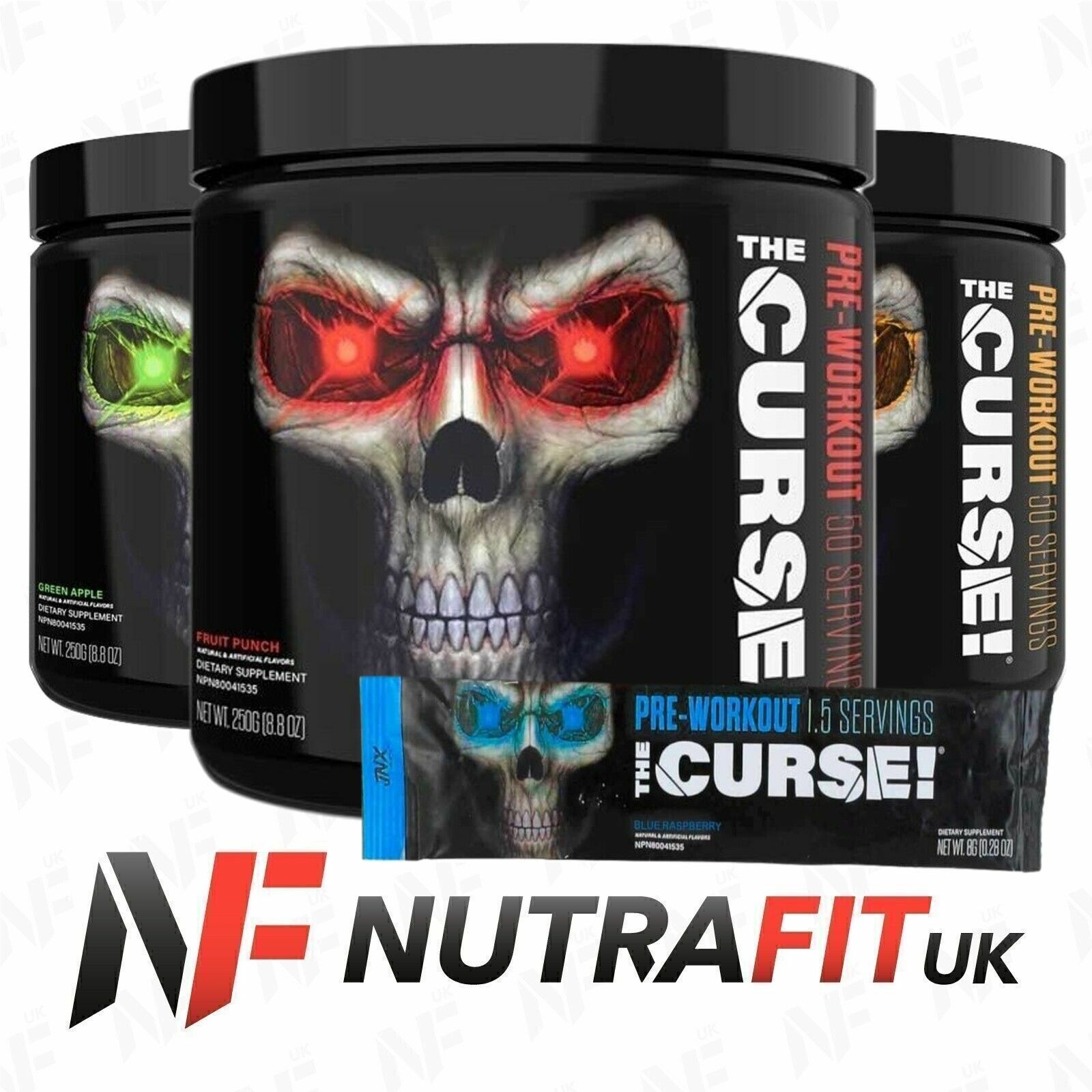 JNX COBRA LABS THE CURSE pre-workout muscle pump beta alanine creatine ...