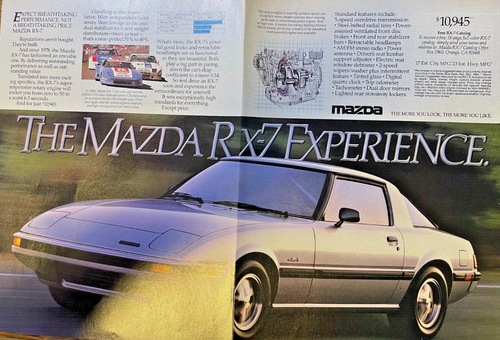 1985 Magazine Advertisement The Mazda RX-7 Experience | eBay