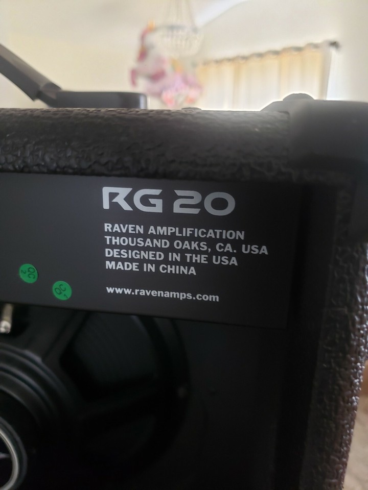 RAVEN RG 20 AC 120 300 60HZ 20WATTS 6 OHMS GUITAR AMPLIFIER L17xH17XW8 ...