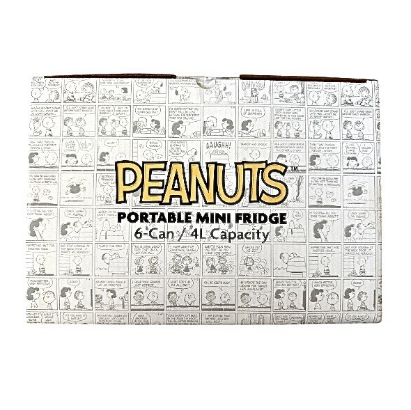 *NEW* SNOOPY The Peanuts Gangs All Here 6-Can Mini Fridge 4L Capacity ...