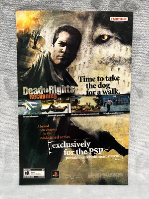 2005 Dead to Rights: Reckoning PSP Print Ad/Poster Official Game Promo ...