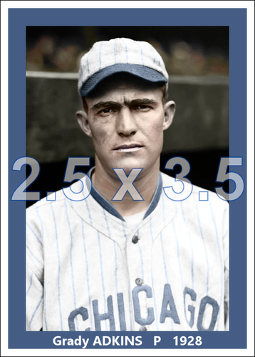 Grady Adkins - 1928 Chicago White Sox - choose a style - colorized ...