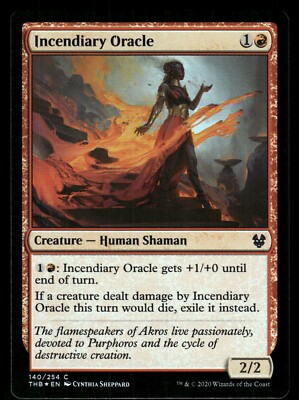 MTG Theros Beyond Death Incendiary Oracle Foil 140/254 | eBay