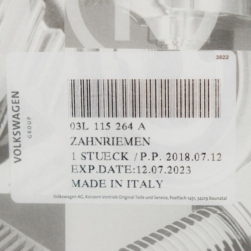 NEW AUDI A1 8X OIL PUMP BELT 03L115264A OEM | eBay