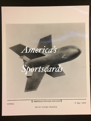 Original 1960 Aberdeen Proving Ground SS-10 Guided Missile Photo | eBay