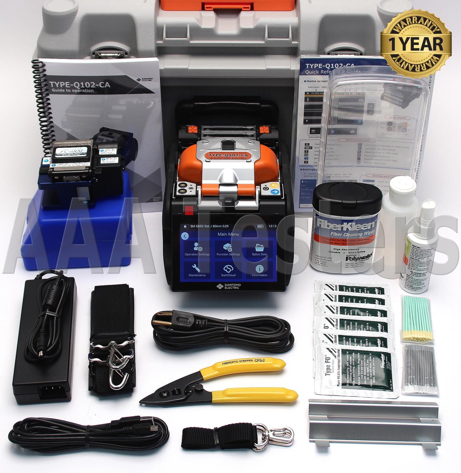 Sumitomo Type-Q102-CA SM MM Fiber Fusion Splicer w/ Cleaver Type-Q102 ...
