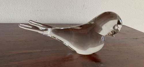 Gorgeous Art Glass Vintage Crystal Swallow bird figurine | eBay