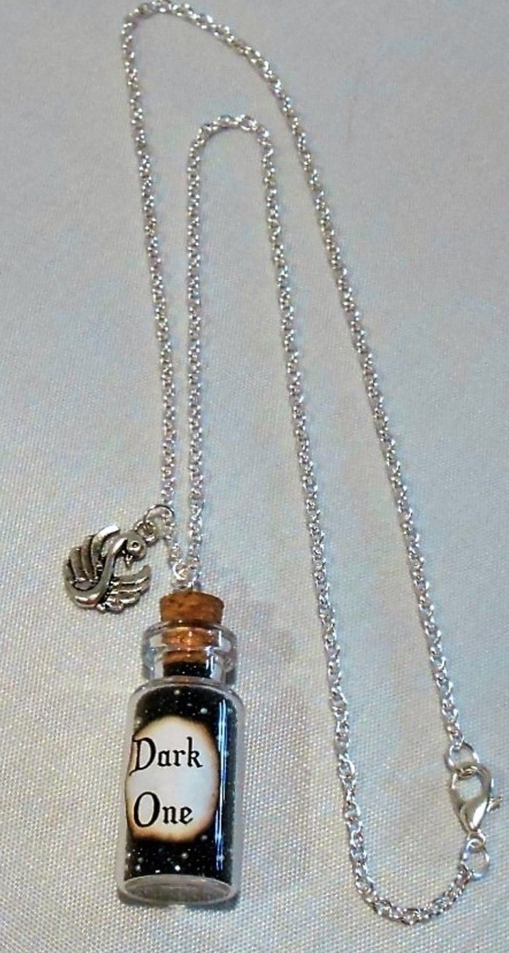 ONCE UPON A TIME TV SERIES POTION BTL (DARK ONE)PENDANT WITH SWAN CHARM ...