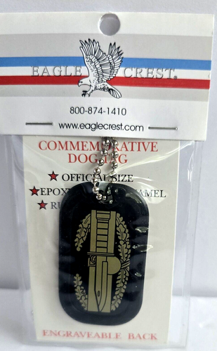 Commemorative Dog Tag US Troops Combat Action Badge by Eagle Crest | eBay