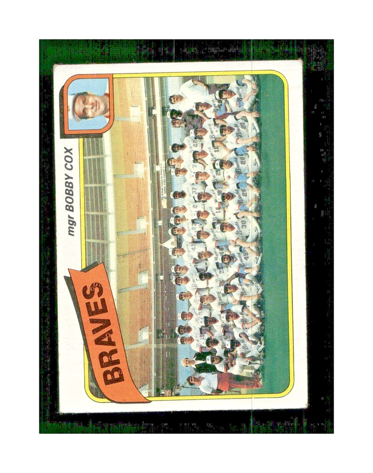 1980 Topps Atlanta Braves Baseball Card #192 Atlanta Braves CL/Bobby ...