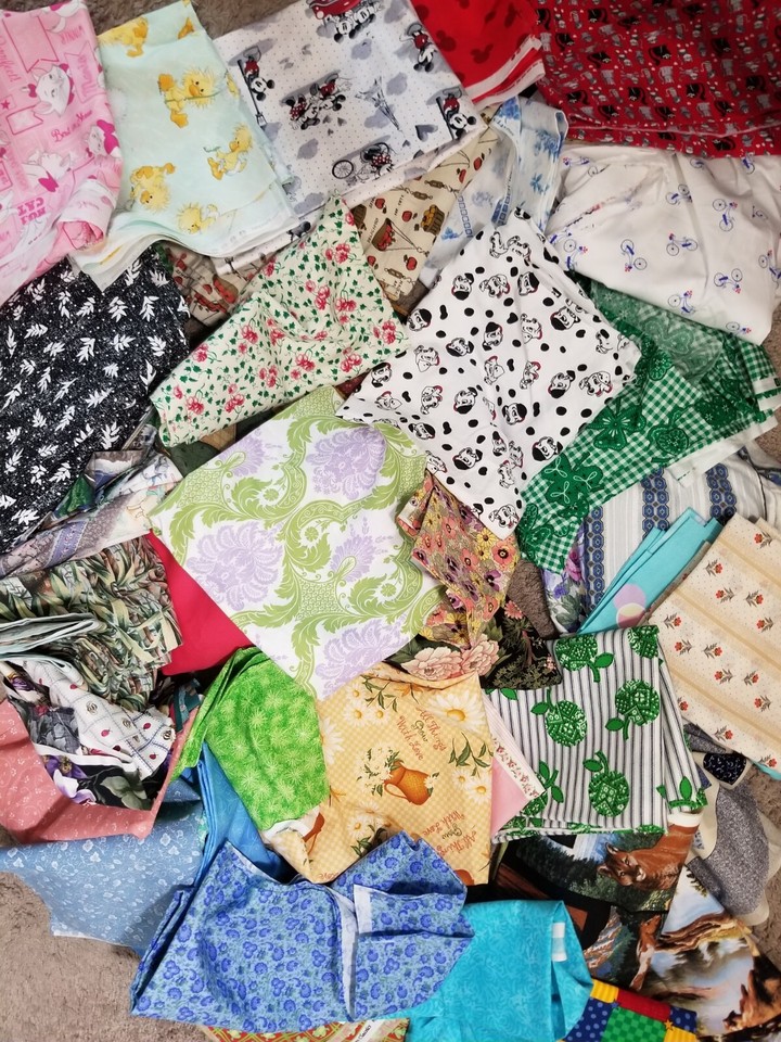 Grab Bag Vintage And New Quilting Cotton Fabric Moda Many Designers ...